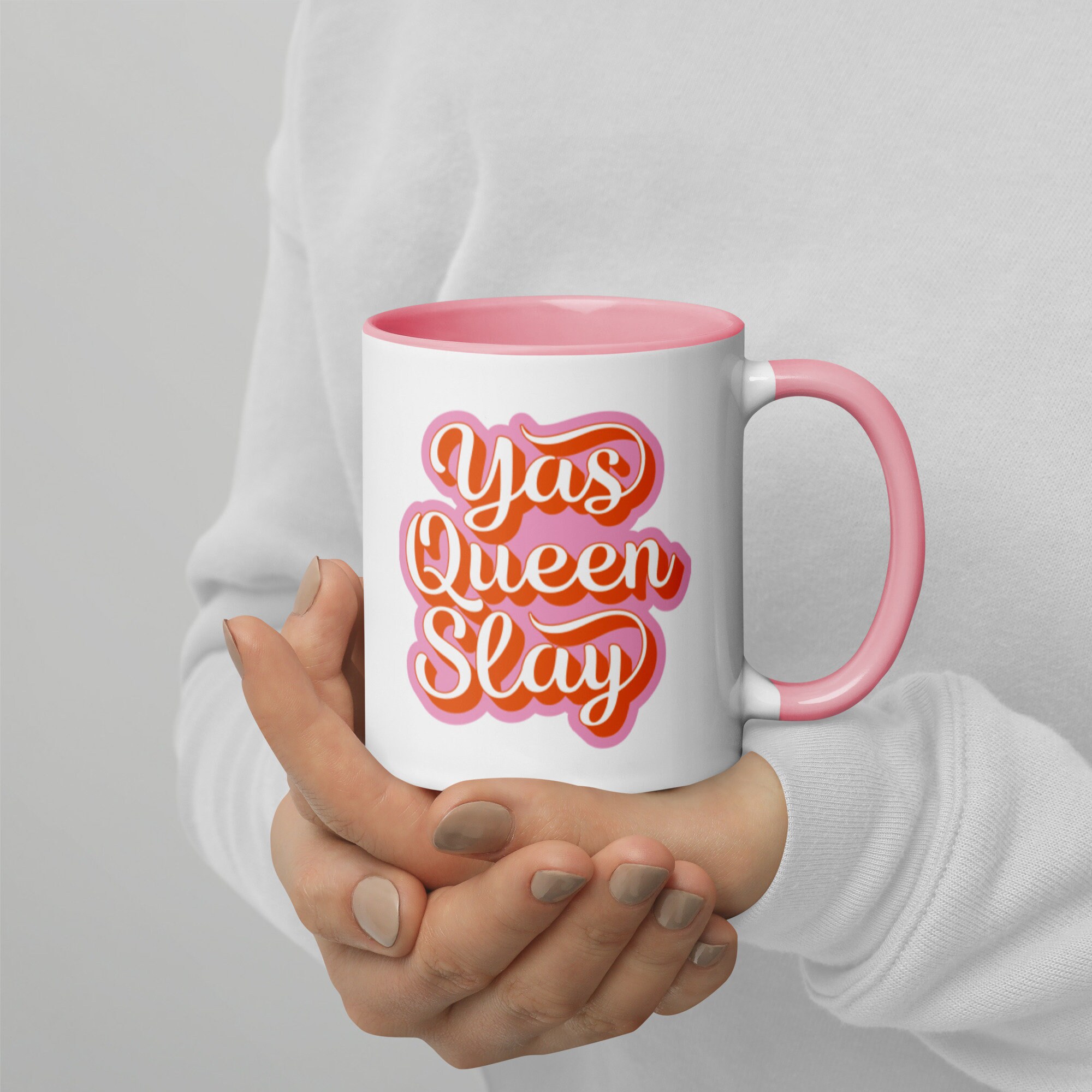 YAS QUEEN SLAY Mug Premium Colour Interior - Etsy