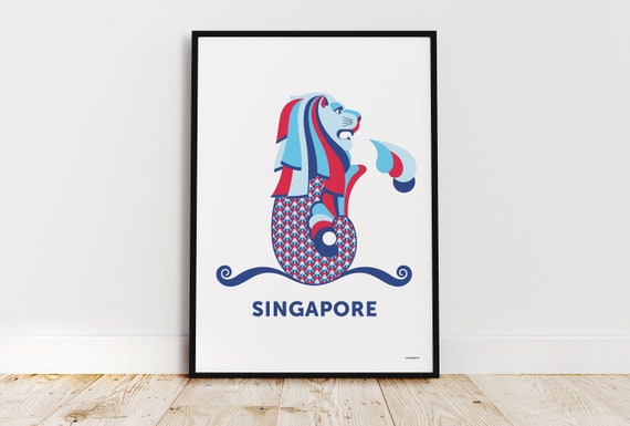 Singapore Merlion Print Premium Museum-quality Matte Paper - Etsy