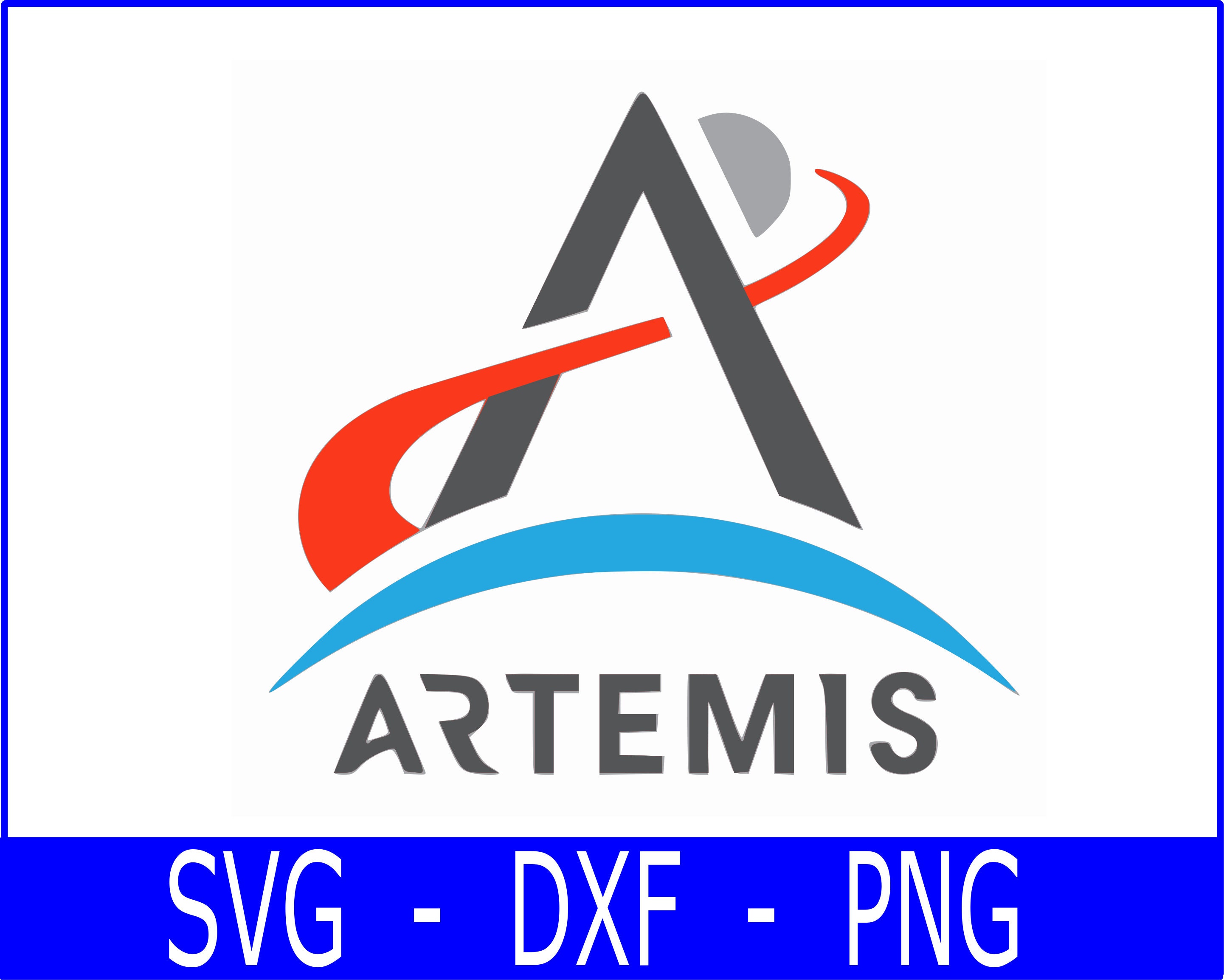 Artemis Svg Layered Rocket Space Moon Laser Design 4 Layers Svg Dxf Png ...