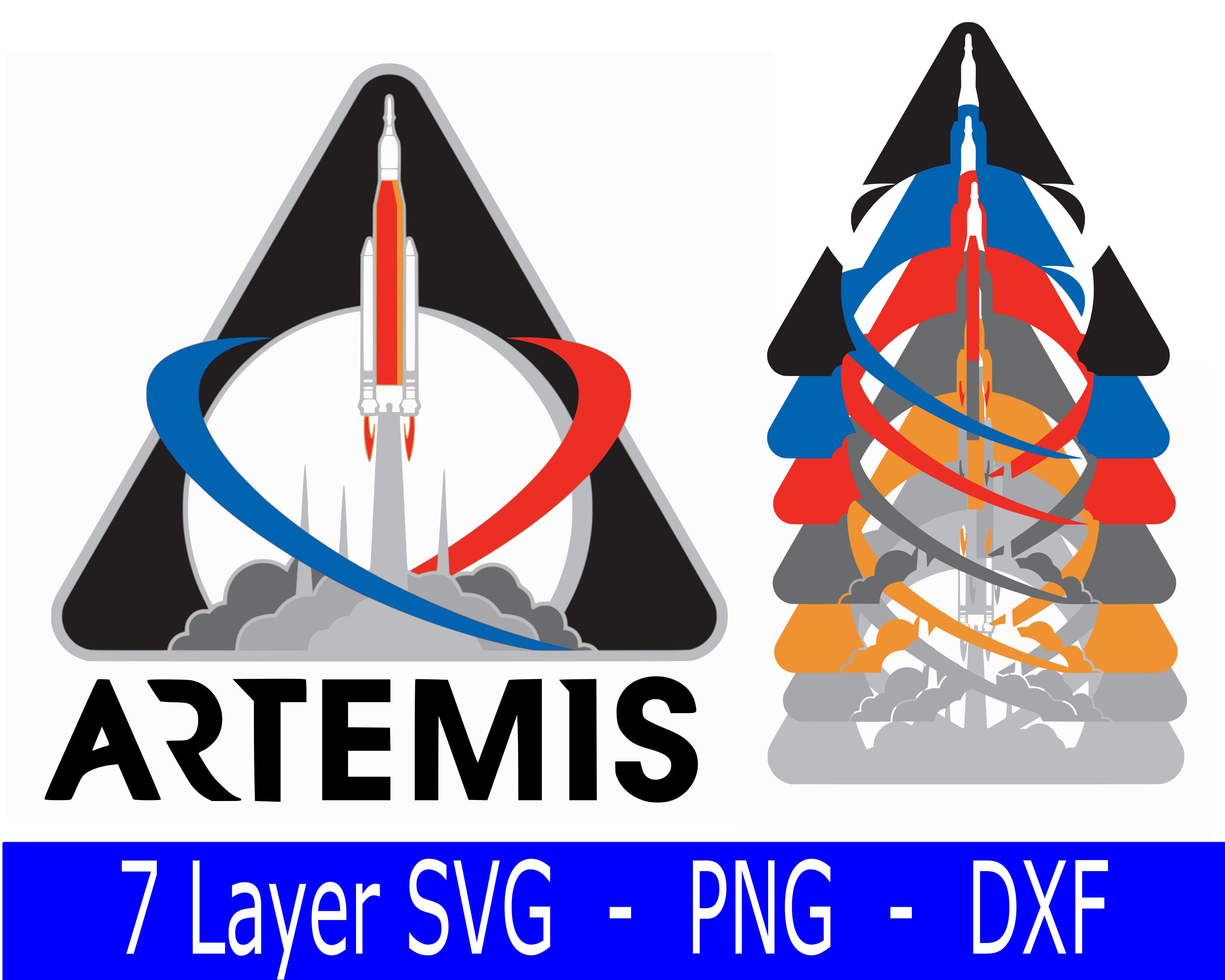 Artemis Svg| Rocket Svg|artemis NASA Svg |space Moon Mission |svg ...