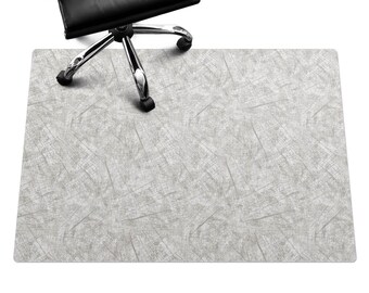 Concrete Texture Chair Mat, Gray Office Chair Floor Protector, Chair ...
