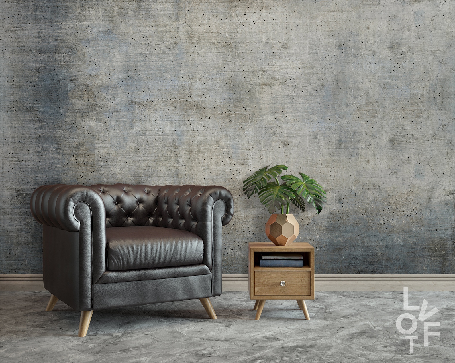 Cracked Wall Gray Grunge Wall Oldschool Texture, Removable Raw ...