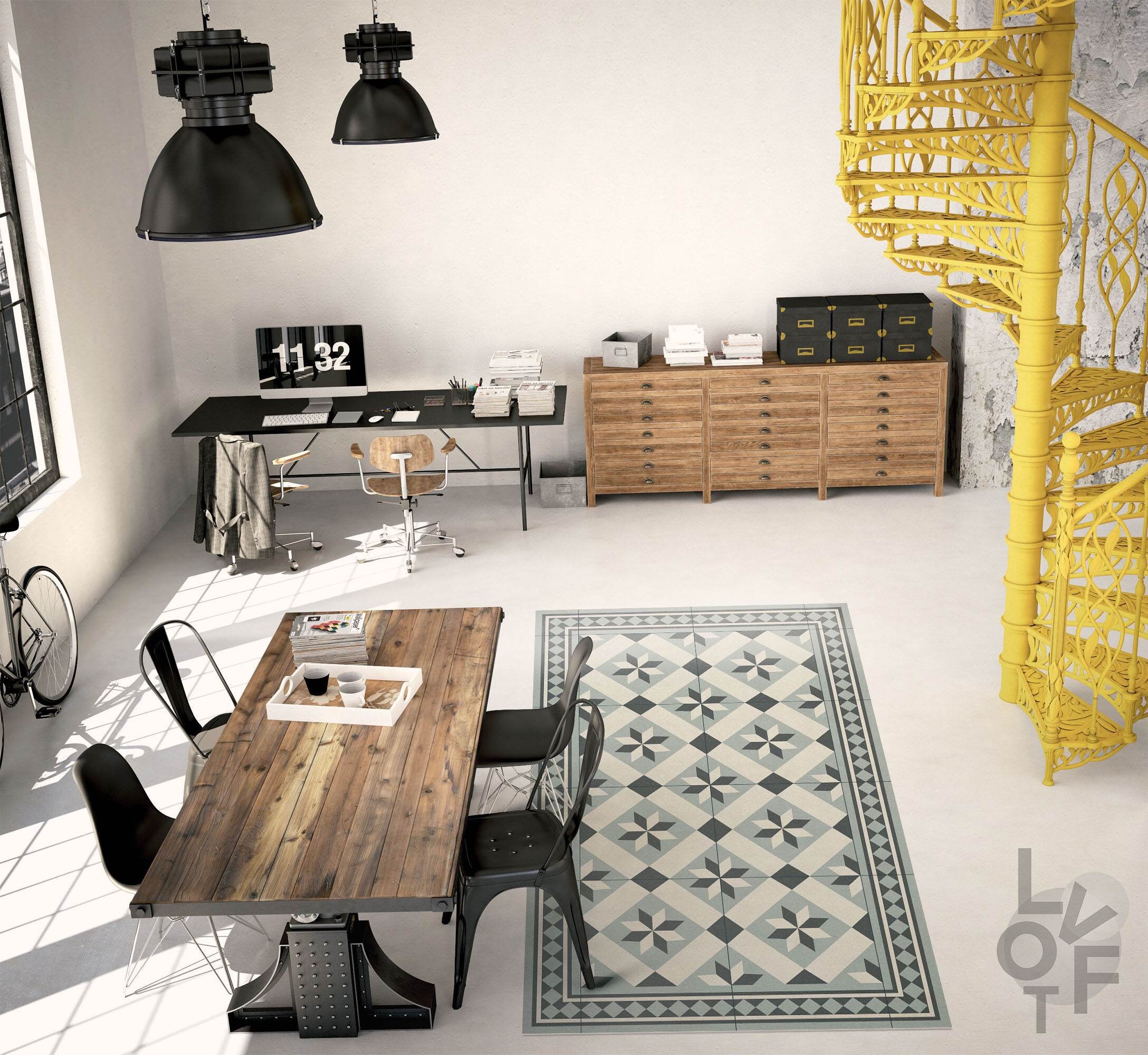 Geometry Mosaic Linoleum Rug Beige Vinyl Floor Mat Gray - Etsy