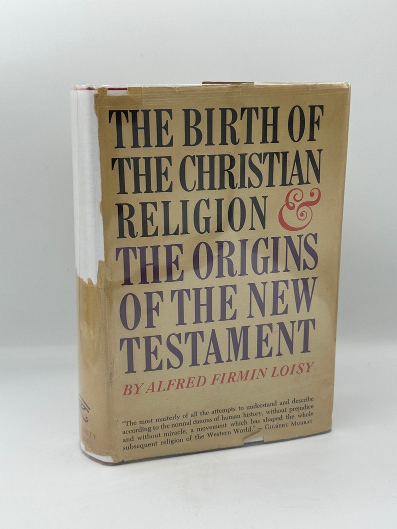 1962 University Books the Birth of the Christian Religion Alfred Firmin ...