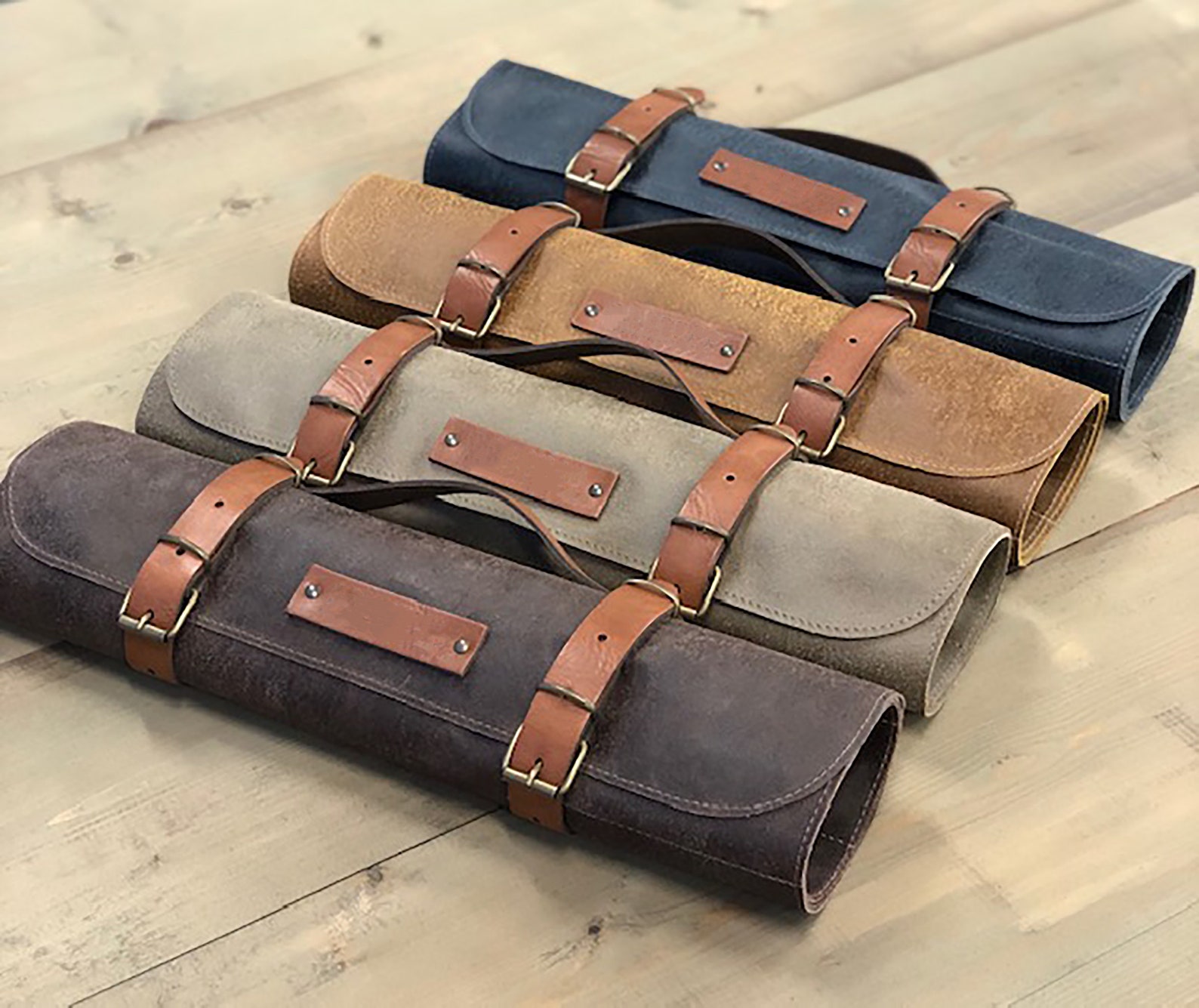 Personalized Leather Knife Roll: Chef Knife Storage, Tool Kit - Etsy