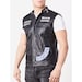 Mens Leather Biker Vest, SOA Style Patches, Personalized Gift - Etsy