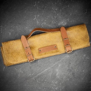 Personalized Leather Chef Roll, Leather Cover Roll for Chefs ...