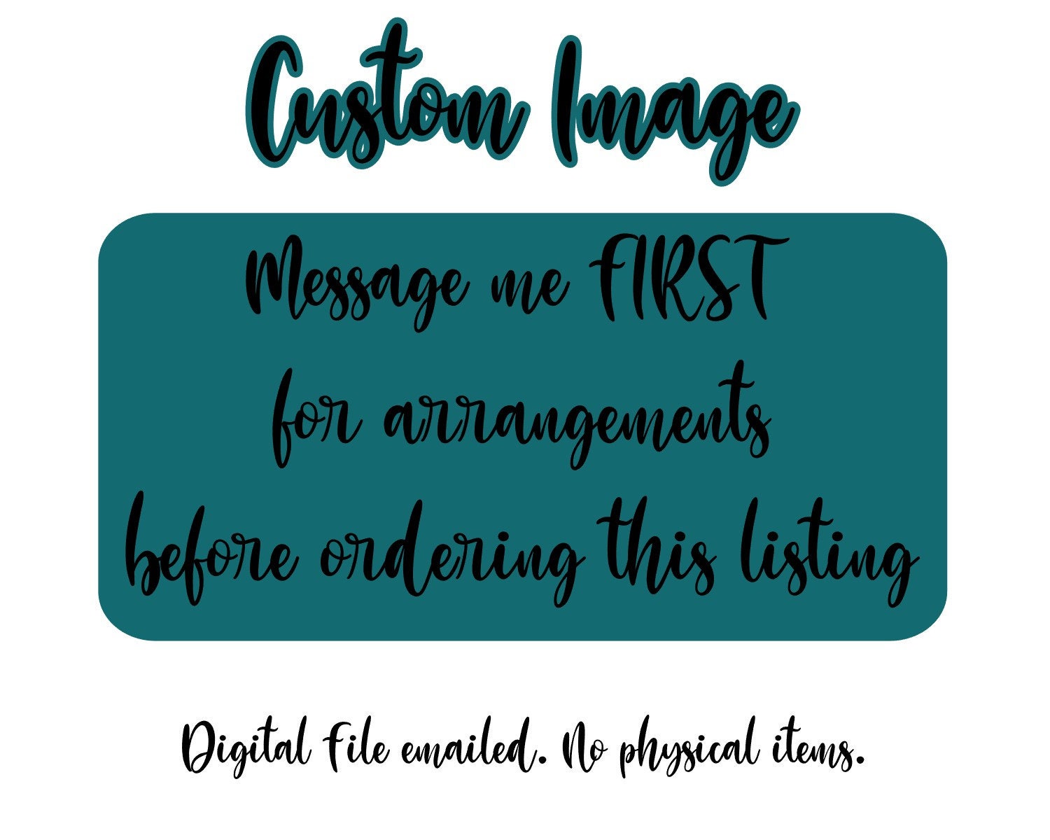Custom Digital File *MESSAGE FIRST* - Etsy