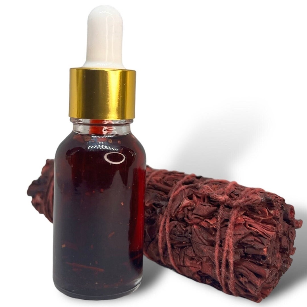 Dragon Blood Sage Infused Oil - Ritualistic Blend for Purification and ...