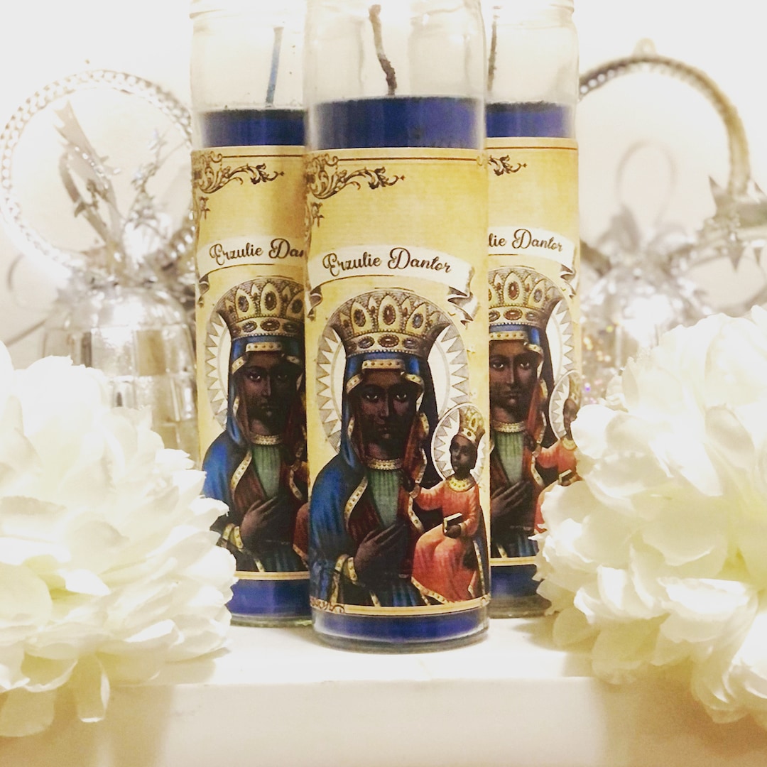 Erzulie Dantor, Blessed, Homemade Candles for the Haitian Voodoo Mother ...