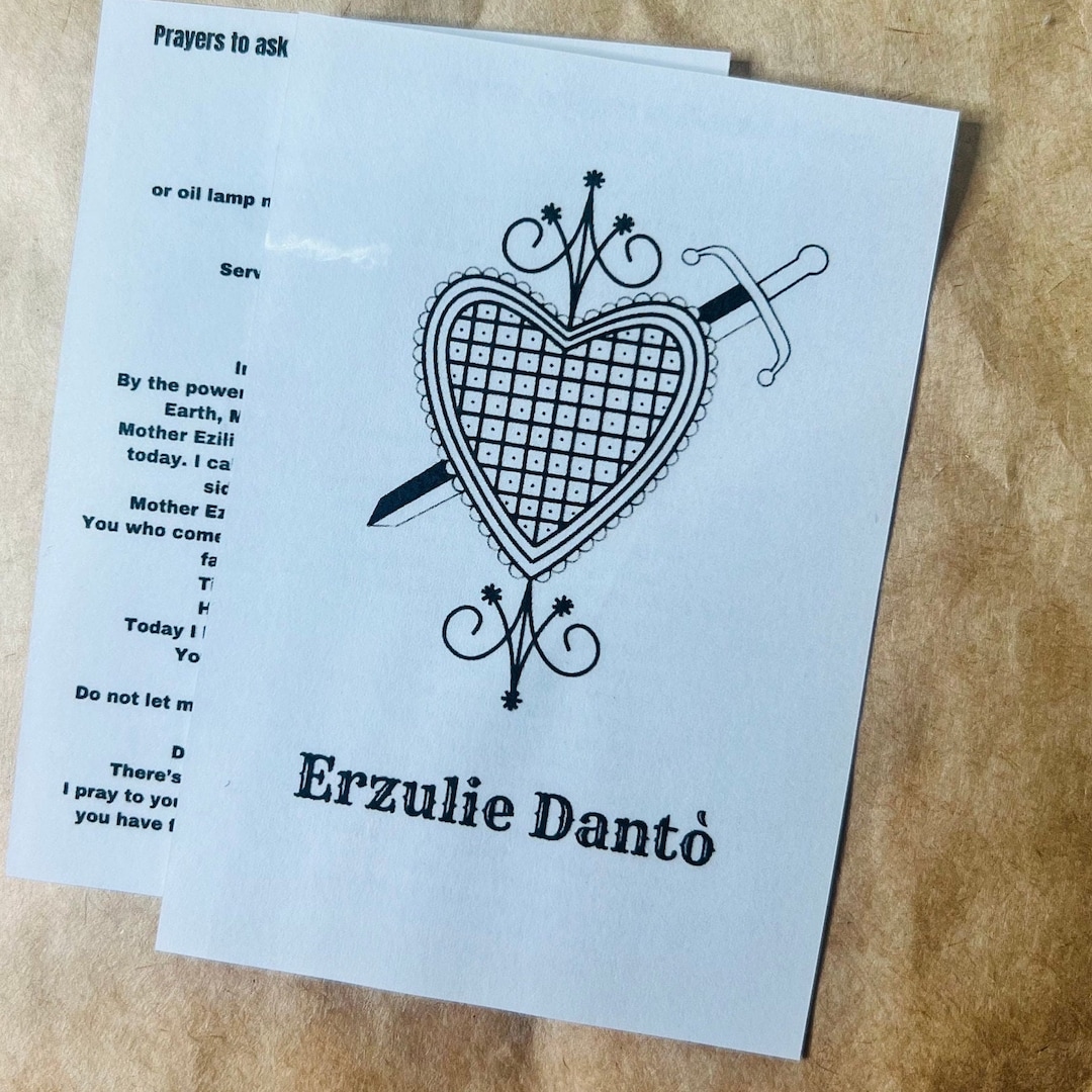 Ezilí Dantor,erzulie Prayer Card,vodou,voodoo,lwa,loa, Genuine Prayers ...