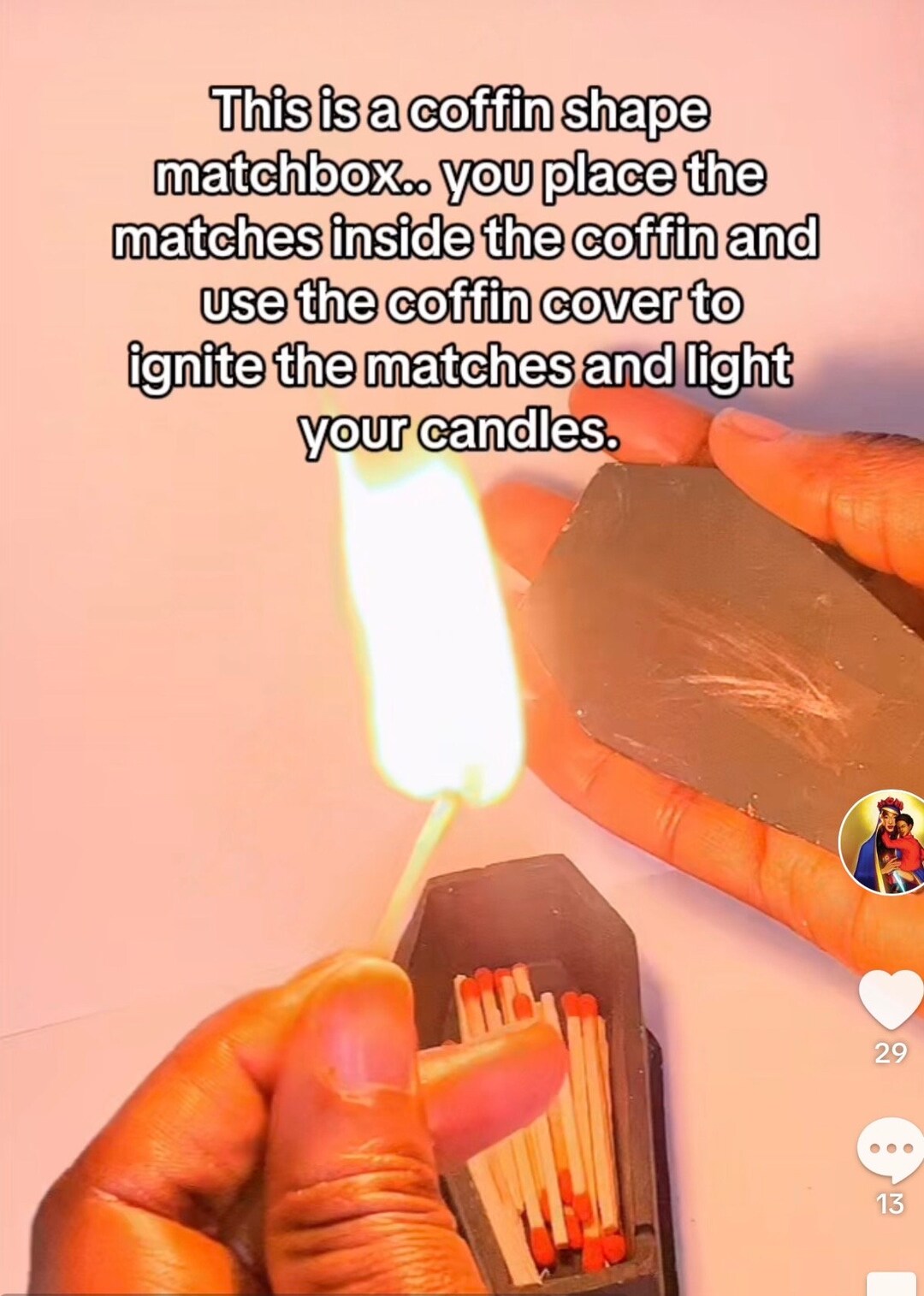 Coffin Matchbox: Unique Plaster Holder With Striking Coffin - Etsy