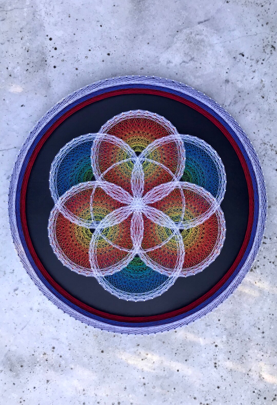 SEED OF LIFE Sacred Geometry String Art Flower of Life - Etsy