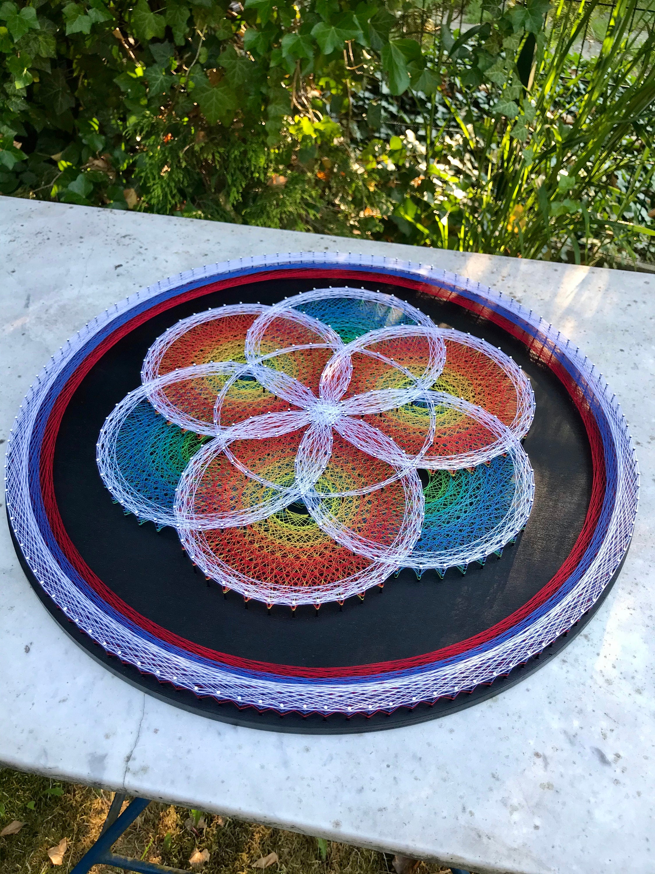 SEED OF LIFE Sacred Geometry String Art Flower of Life - Etsy