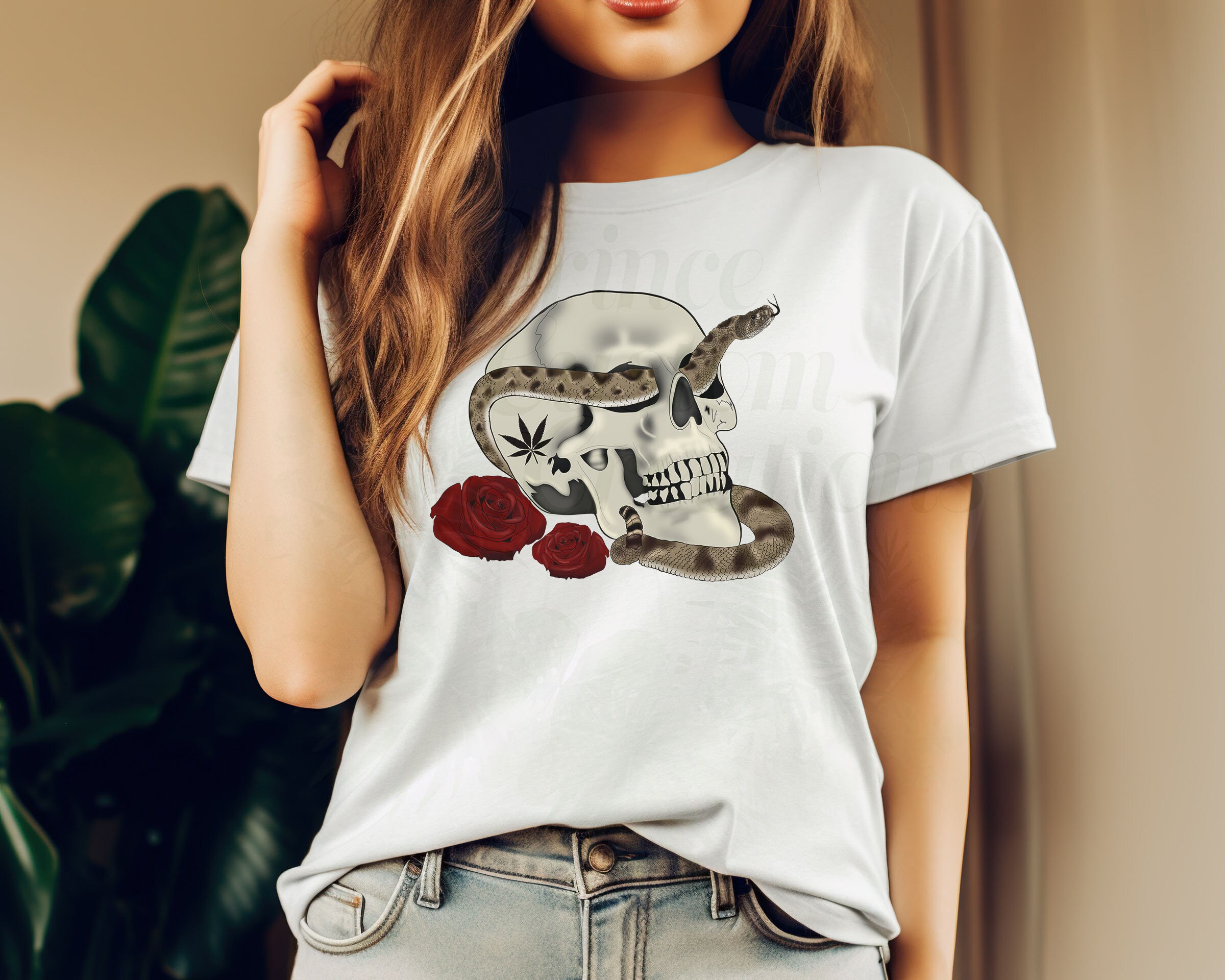 Skull-snake-roses PNG Skull Snake Roses Sublimation Files - Etsy