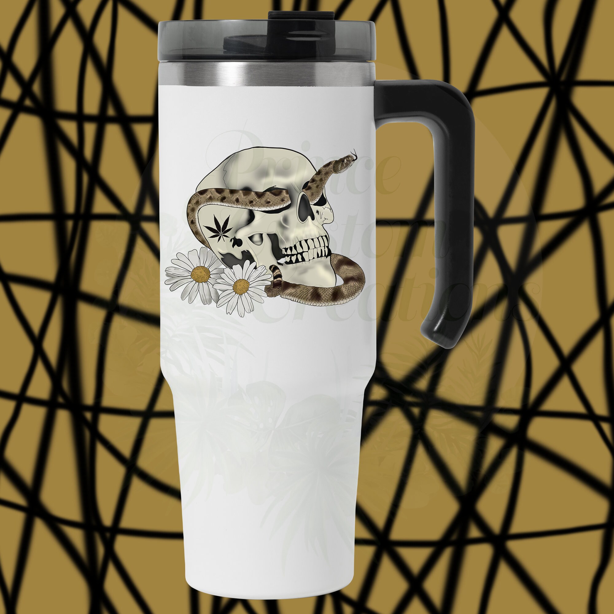 Skull Daisies Snake Png, Halloween PNG, Skull Png, Instant Downloads ...