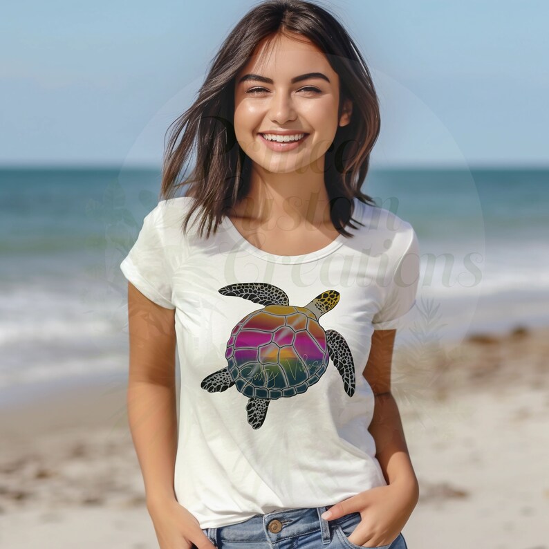 Salty Vibes Sea Turtle Png for Beach Vibes Printing Png for Sublimation ...