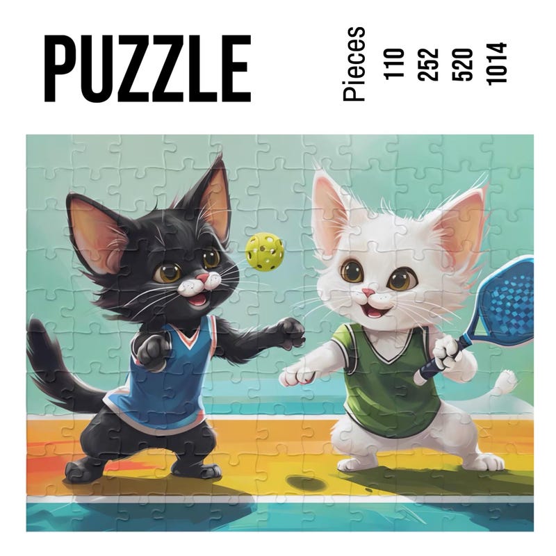 Pickleball Jigsaw Puzzle - Etsy