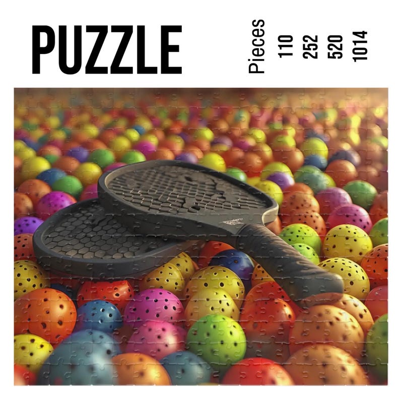 Pickleball Jigsaw Puzzle - Etsy