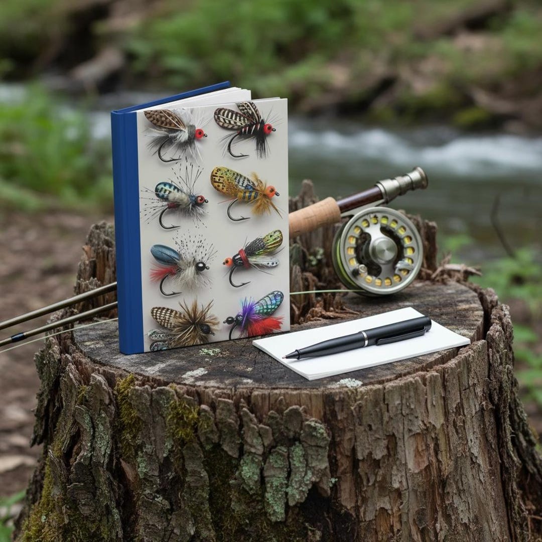 Fly Fishing Journal: Angler's Log Book - Luring in the Big One - Etsy