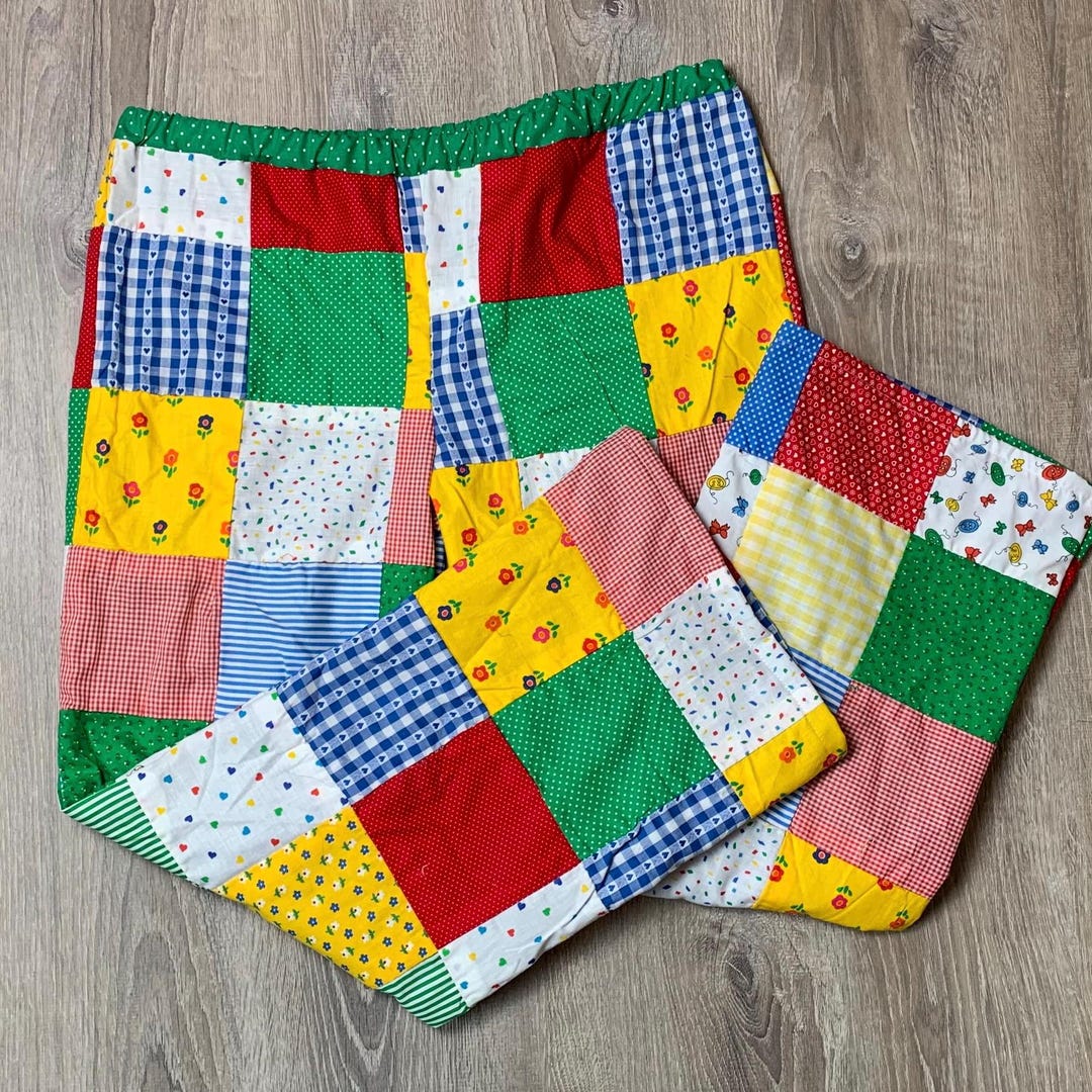 Upcycled Quilt Pants Patchwork Colorful - Etsy