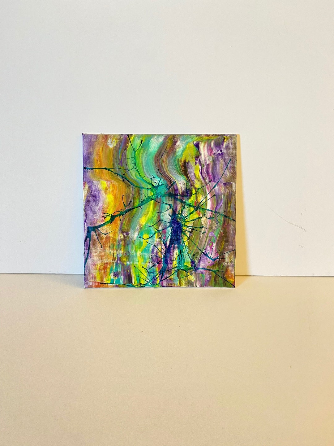Opposite Directions | Mixed Media Original Abstract Art Painting on ...