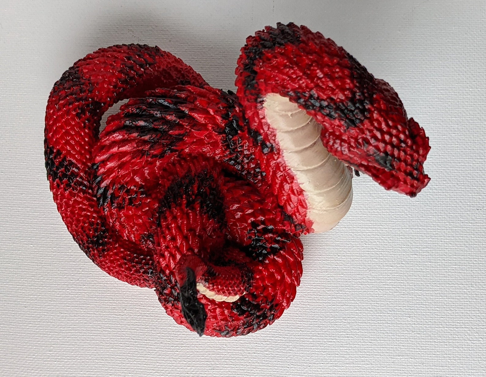 Handpainted Dragon Snake 3D Printed Figurine - Etsy
