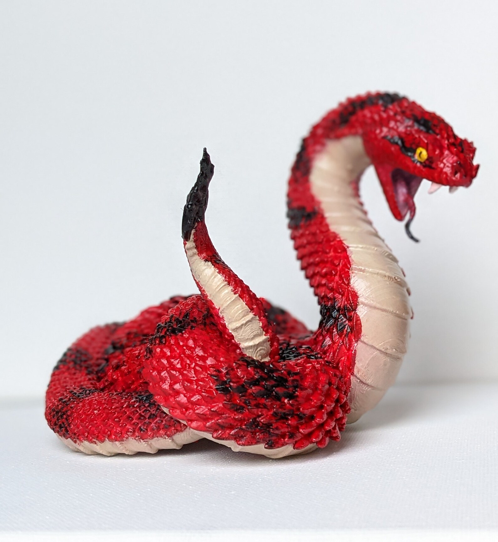Handpainted Dragon Snake 3D Printed Figurine - Etsy