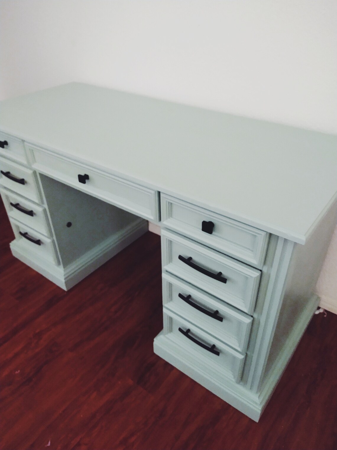 SOLD Shabby Chic Desk Painted Desk Vanity table | Etsy