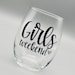 Girls Weekend Stemless Wine Glass 21 Oz.| Custom | Gift | Girls Trip ...