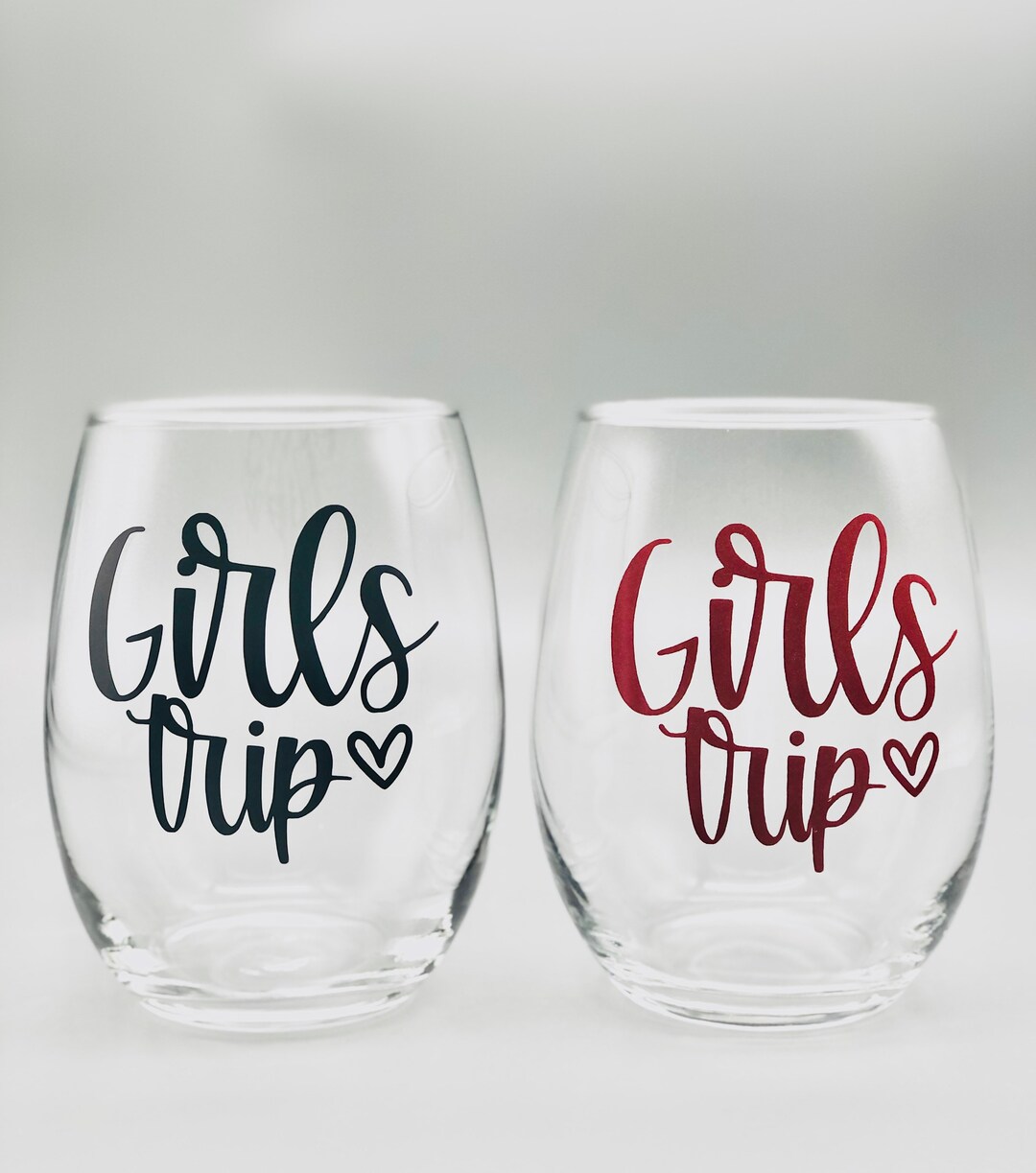 Girls Trip Stemless Wine Glass 21 Oz.| Custom | Gift | Girls Weekend ...
