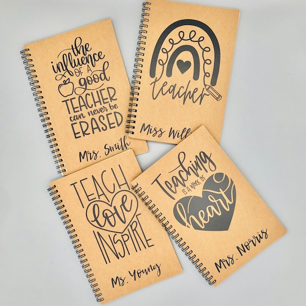 Teacher Notebook - Etsy