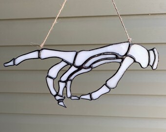 Stained Glass Skeleton Hand Pattern - Etsy