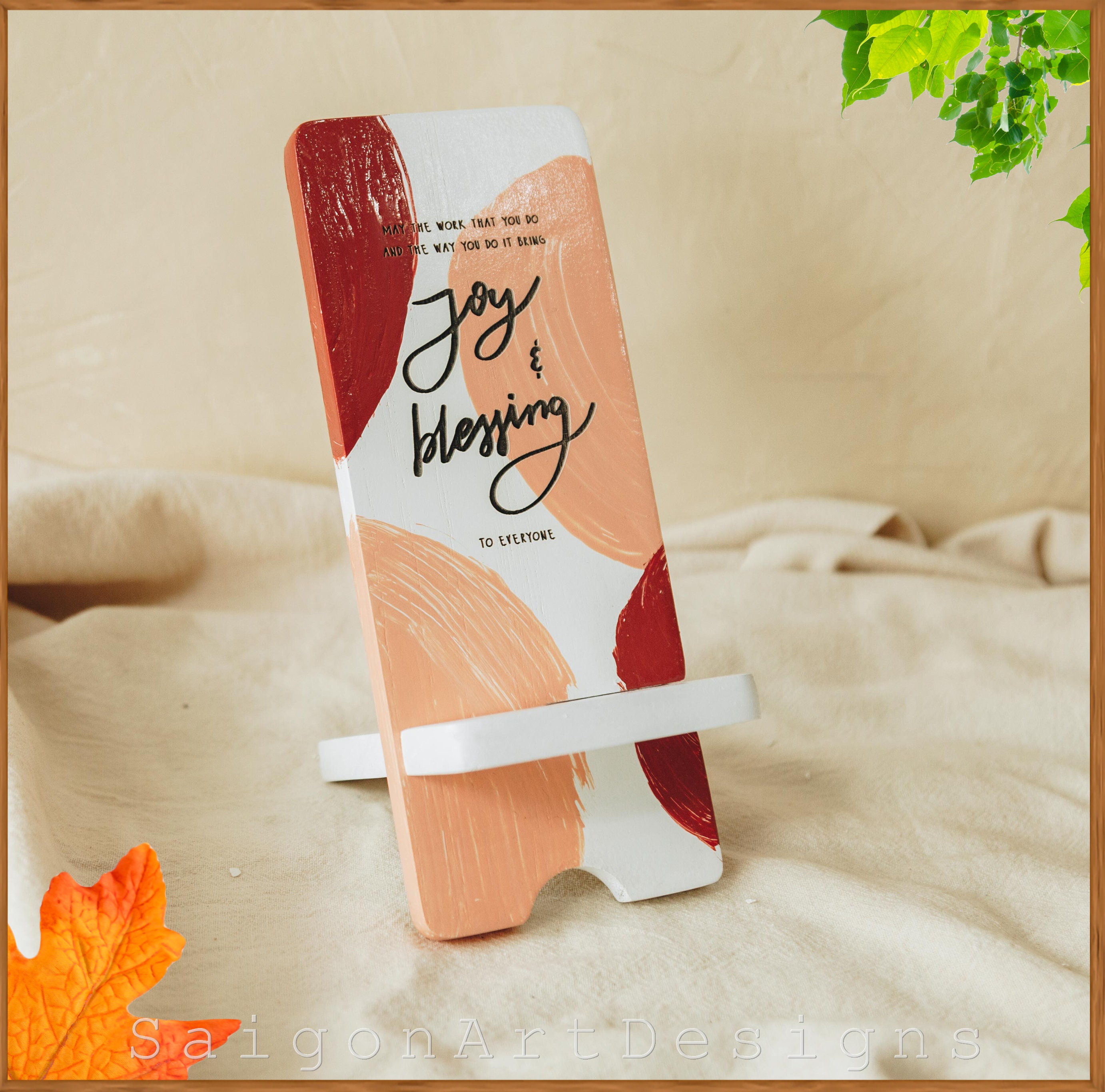 Bible Verse Phone Stand - Phone Holder - Concrete Phone Holder for Desk ...