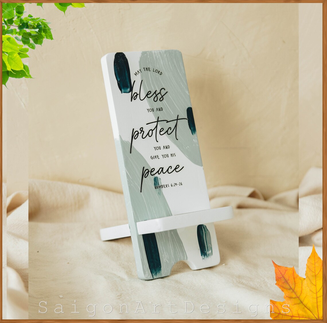 Bible Verse Phone Stand - Phone Holder - Concrete Phone Holder for Desk ...