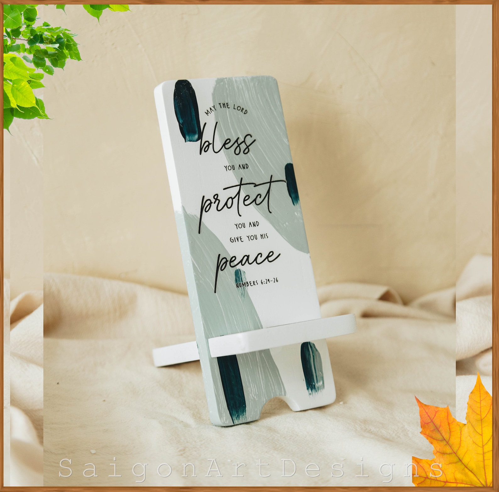 Bible Verse Phone Stand - Phone Holder - Concrete Phone Holder for Desk ...