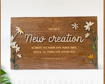 Wonderfully Bible Verse Wall Art Wood Sign Christian Wall Art Scripture ...