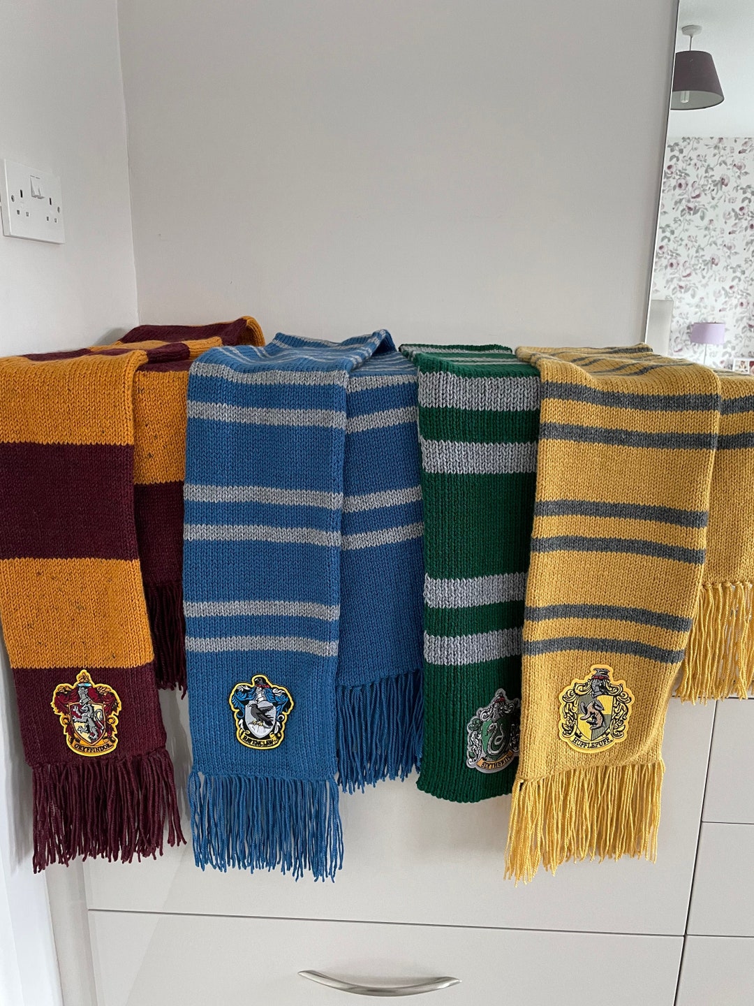 Harry Potter Style School Scarf, House Scarf, Gryffindor Scarf ...