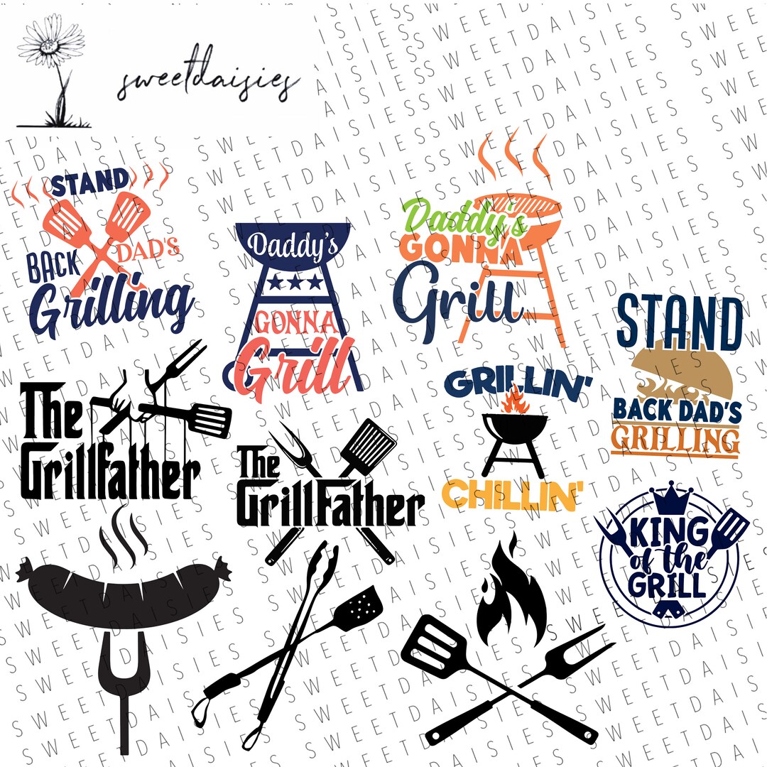 BBQ Grill SVG File Bundle Instant Download Cricut File Cricut Design ...