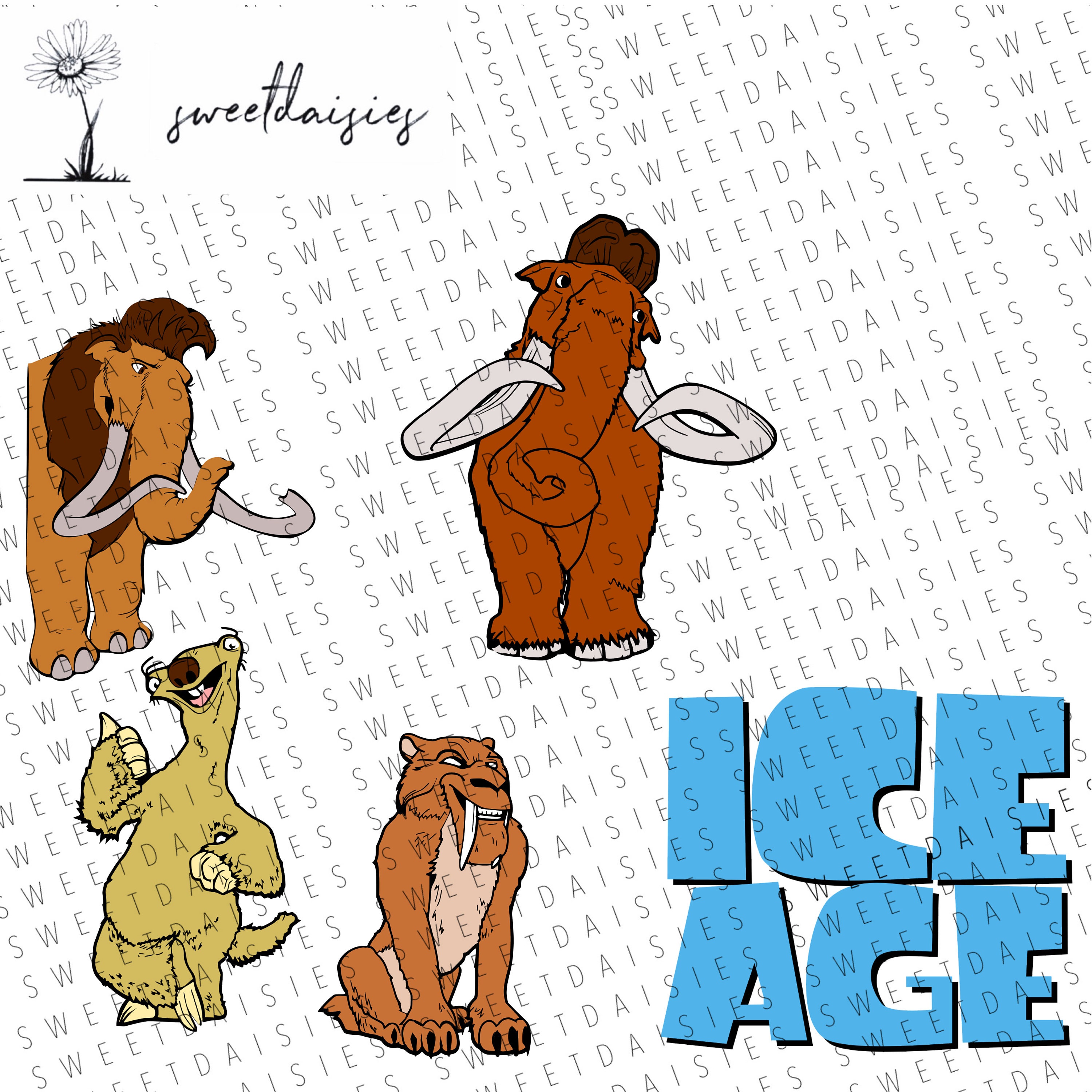 Faultier Cartoon Eiszeit