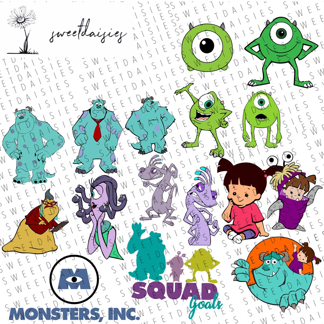 Monsters Inc SVG File Bundle Instant Download Cricut File Cricut Design ...