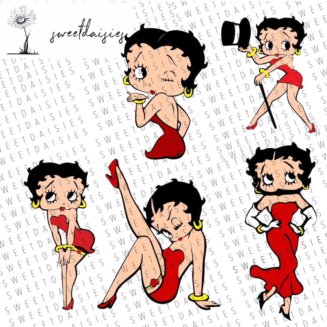 Betty Boop Svg File Bundle Instant Download Cricut File Etsy