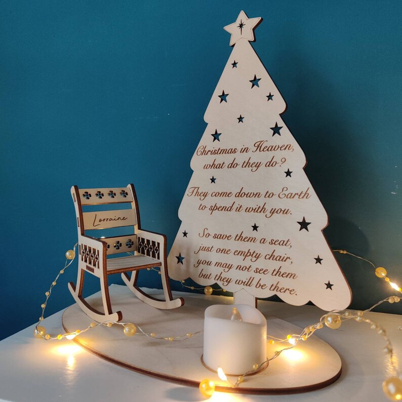 Remembrance Decoration Memorial Rocking Chair Christmas - Etsy