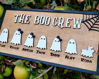 Personalized Halloween Family Signhalloween Decorghost - Etsy