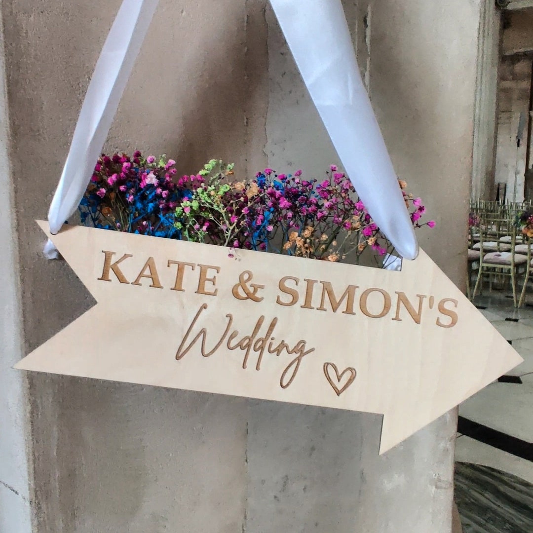 Wedding Arrow Sign - Etsy