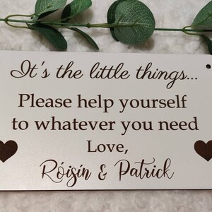 Wedding Bathroom Basket Signs Irish Made - Etsy