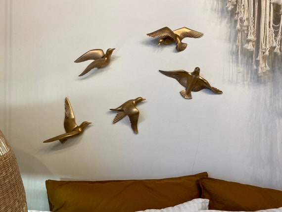 Flying Morning Birds Wall Decor for Bedroom Hanging | Etsy