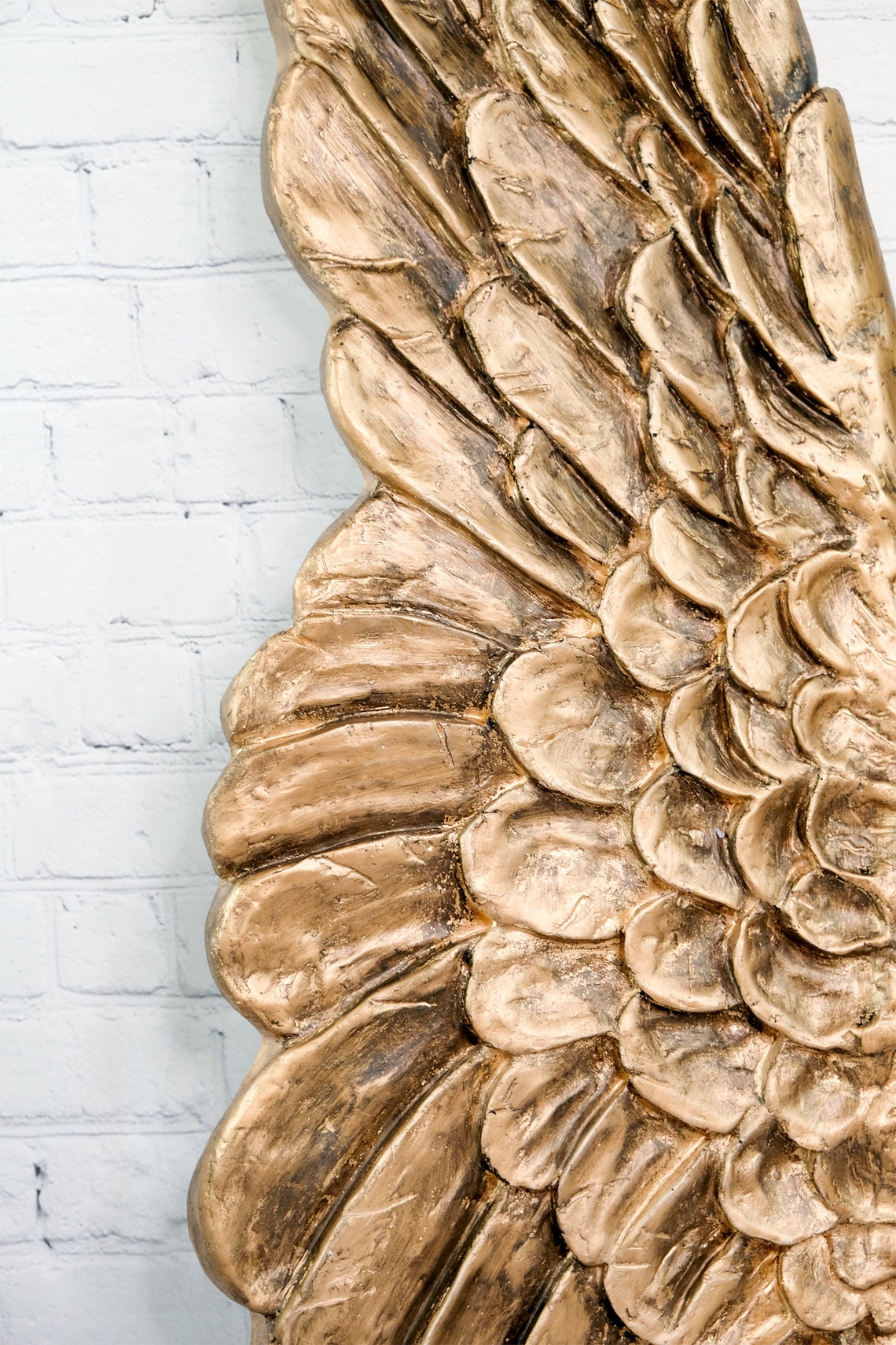 Wall Decor Angel Wings in Bronze - Etsy