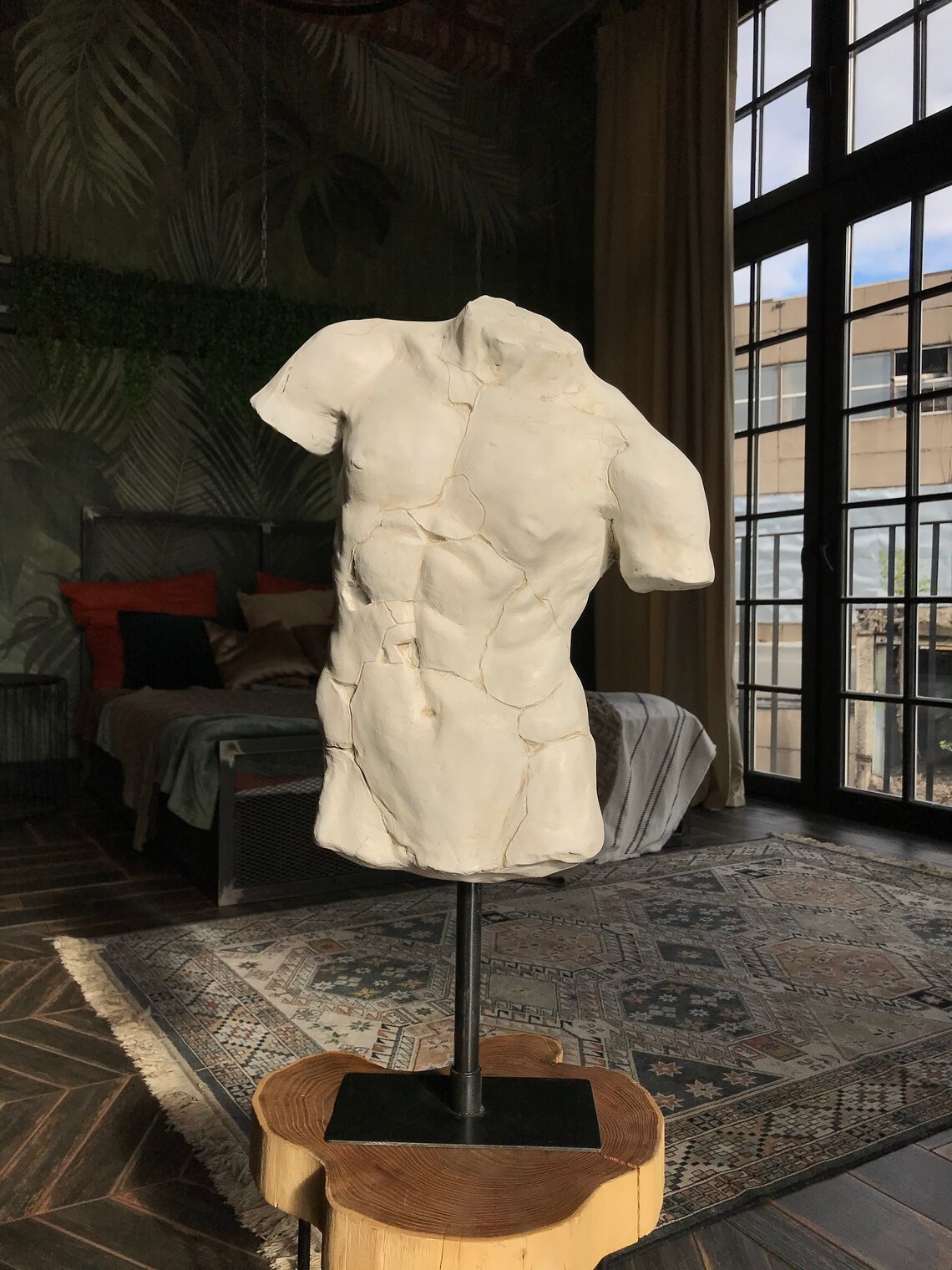 Large White Greek Statue David - Greek Mythology Sculpture for Bedroom ...
