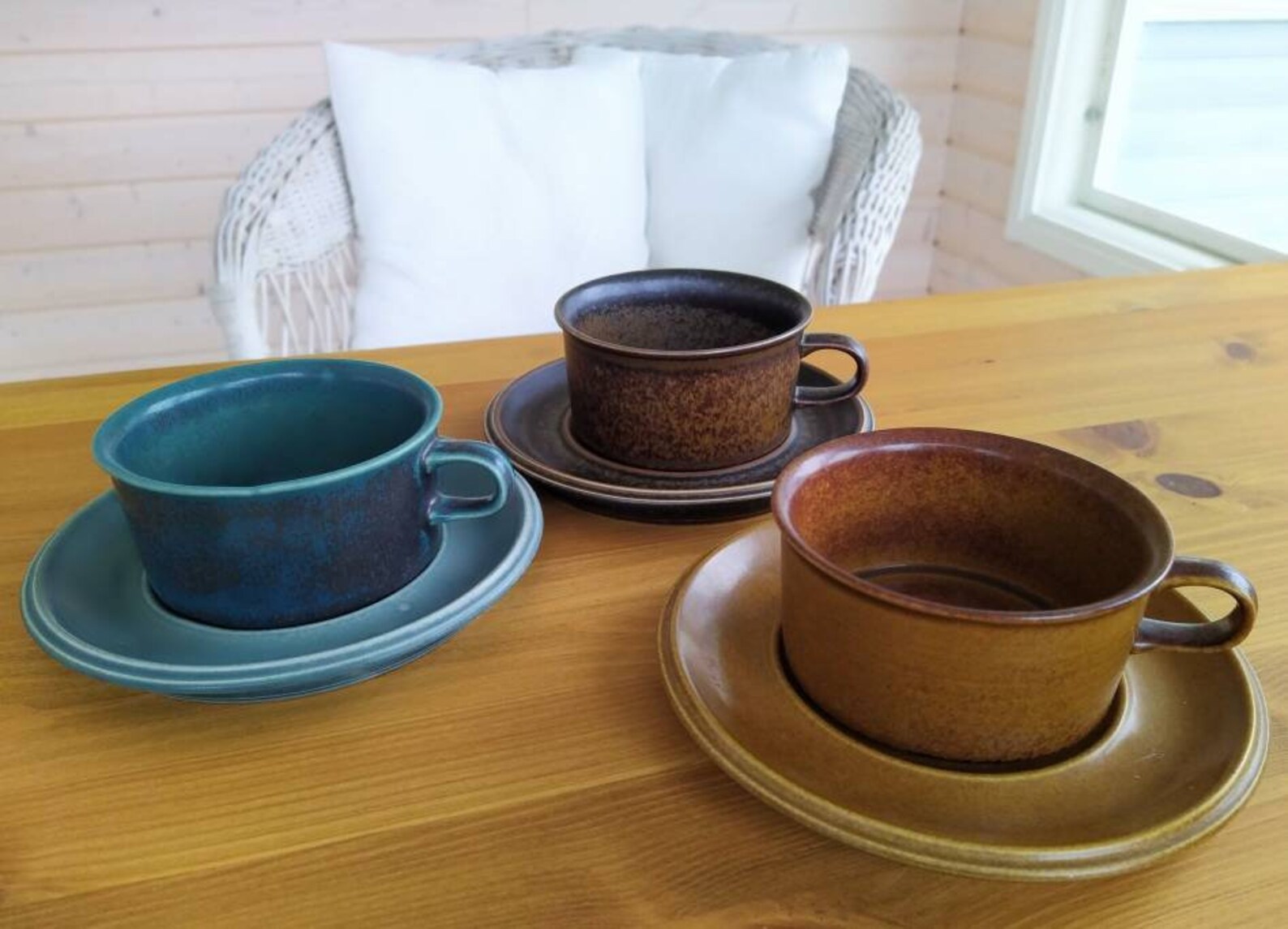 Arabia Finland Pottery Green Blue Ruska Box Ulla Procope - Etsy